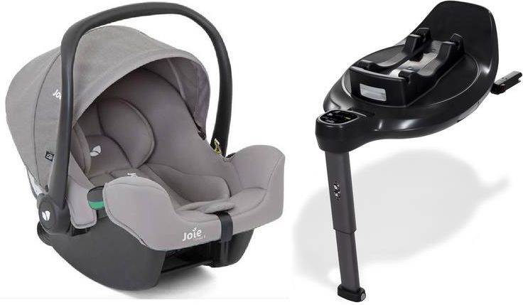 Fotelik Joie I-Snug 2 Fotelik Samochodowy 0-13 kg Grey Flannel + Joie I ...