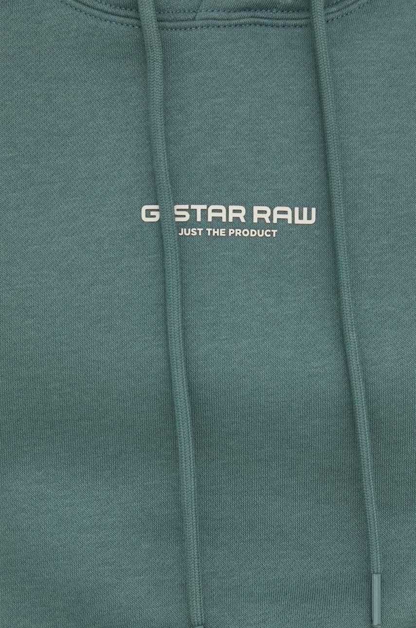 G-Star Raw bluza męska kolor zielony z kapturem z nadrukiem - Ceny i opinie - Ceneo.pl