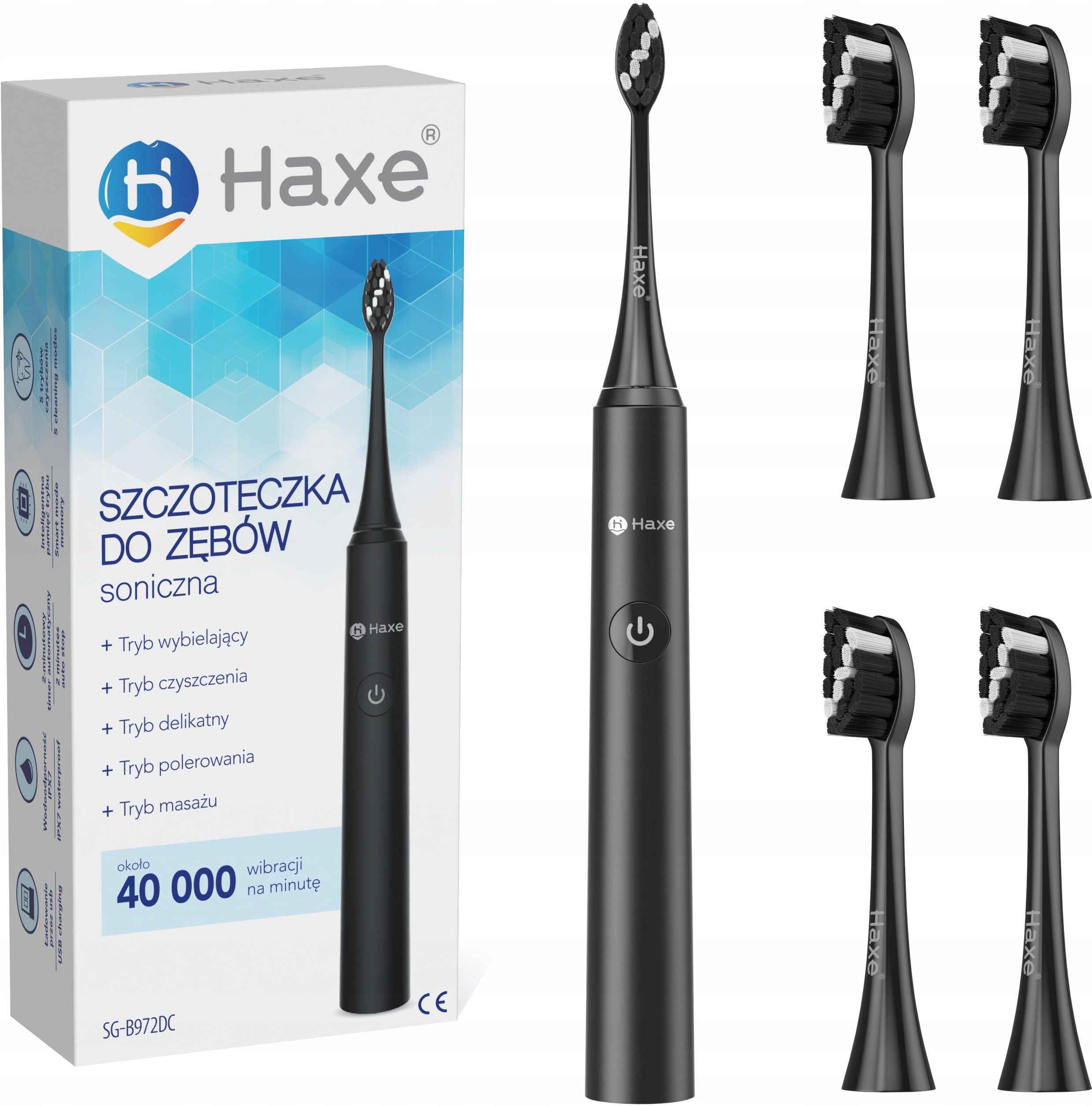 Szczoteczka elektryczna Haxe SG-B972DC + 4x SG-C002/B - Opinie i ceny ...