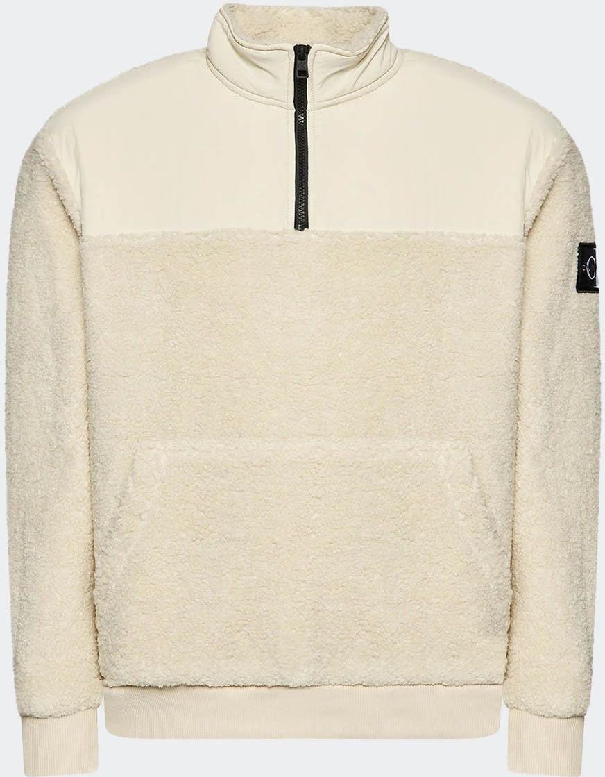 CALVIN KLEIN BADGE SHERPA HALF ZIP HWK - Ceny i opinie - Ceneo.pl