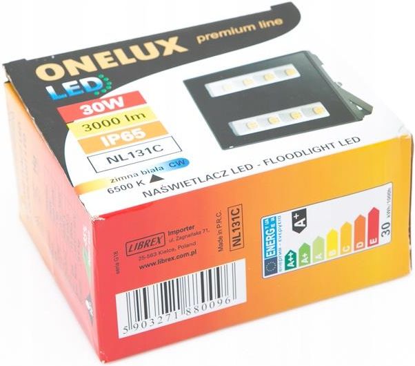 Onelux Halogen Led Naświetlacz 30W 3000Lm 6500K - Ceny i opinie - Ceneo.pl