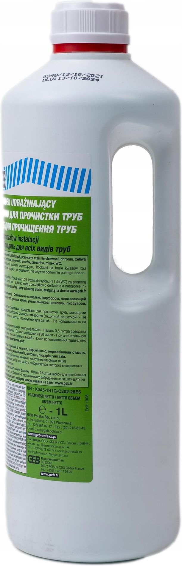 Geb Udrażniacz Do Rur Mocny 1L - Opinie i atrakcyjne ceny na Ceneo.pl