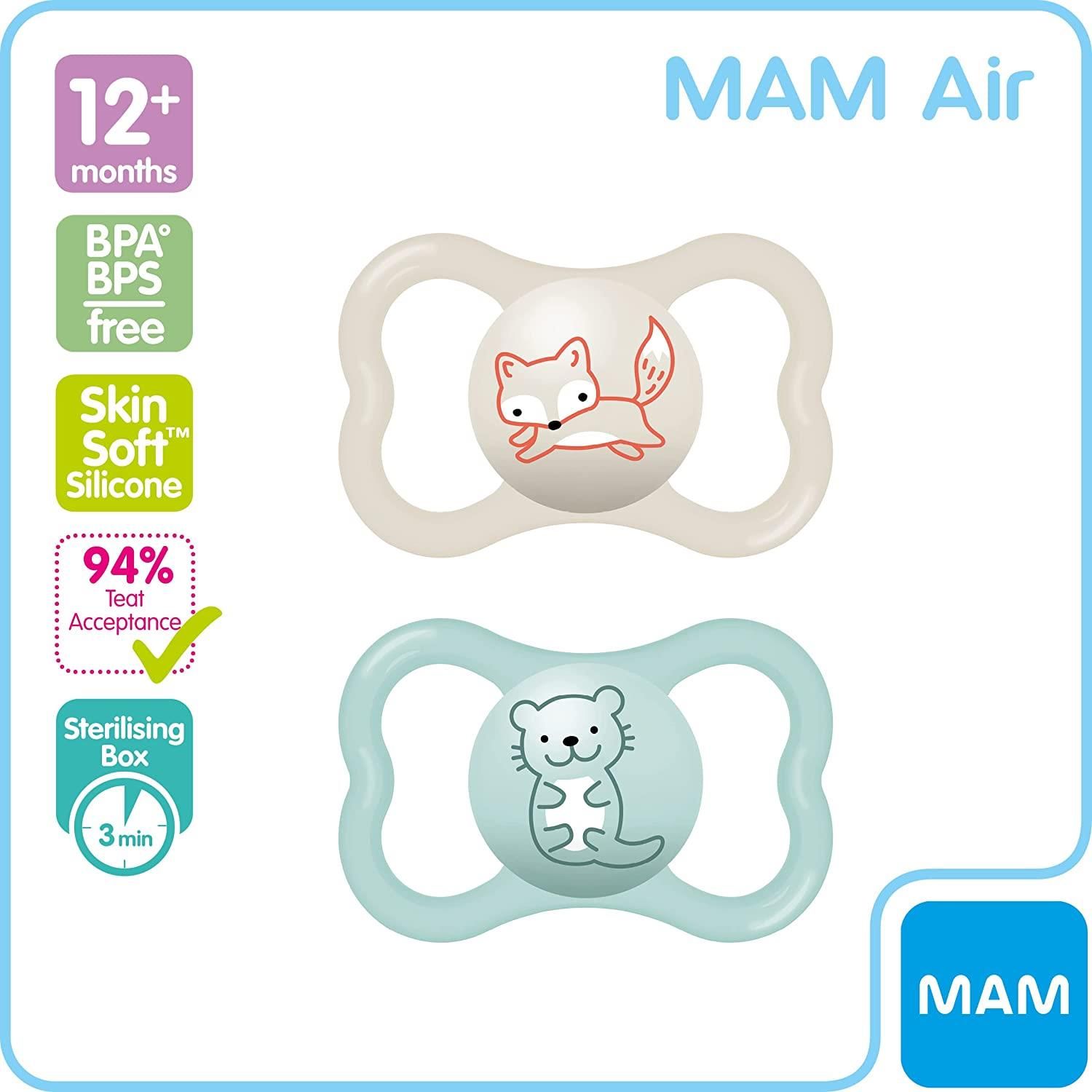 Mam Air Soothers Baby Soot 12M+ 2szt. - Ceny i opinie - Ceneo.pl