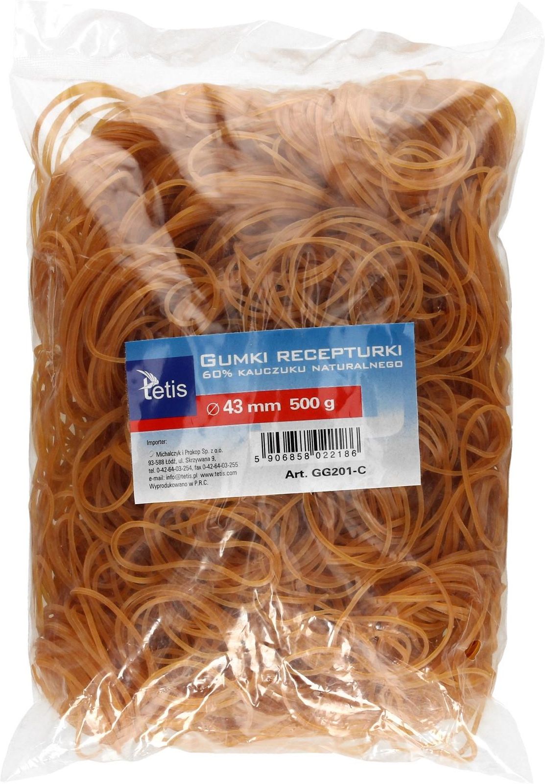 Tetis Gumka Recepturka 0.5Kg 43Mm (MC5086) - Ceny i opinie - Ceneo.pl