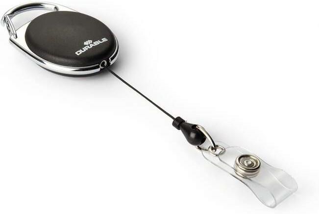 Durable Mechanizm Ściągający Do Identyfikatora Style Czarny 895801 1Szt ...