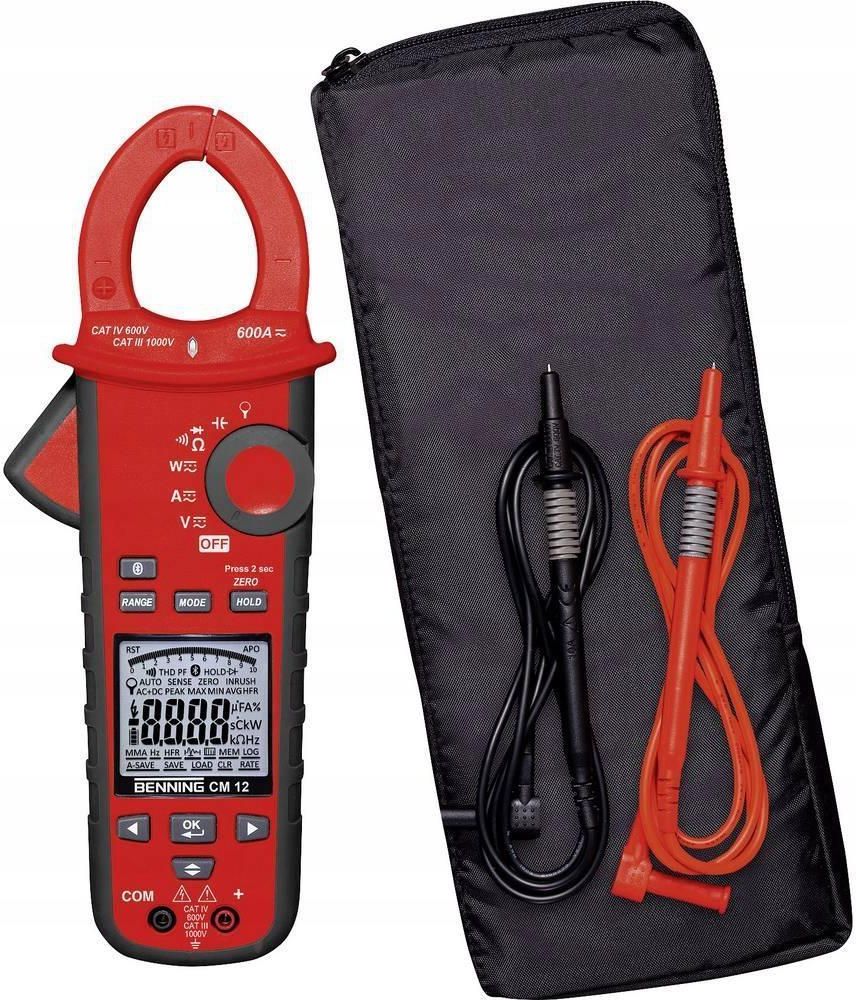 Miernik uniwersalny Benning Miernik Prądu Cm 12Cęgowy ZBG044680 ...