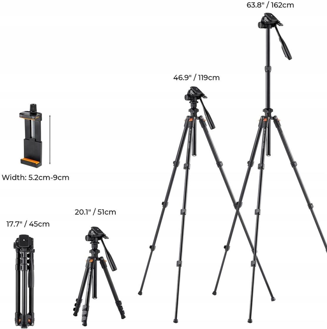 Statyw K&F Concept Statyw Tripod Koncept K234A0 - Ceny i opinie na Ceneo.pl