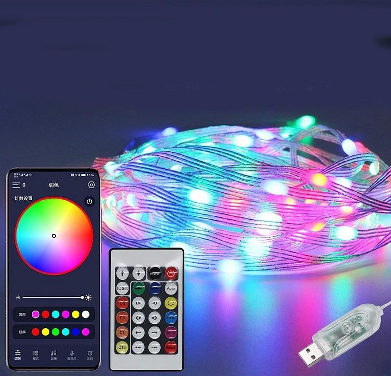 Lampki Choinkowe Dreamcolor 10M/100Led 5 /Usb App Pilot Ws2812B 1138 - Opinie i atrakcyjne ceny ...