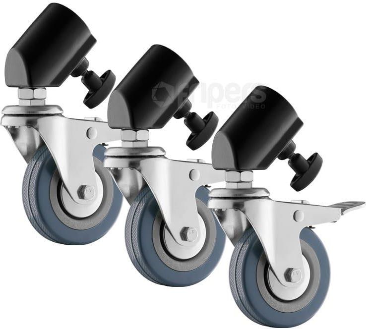 Jinbei Komplet Trzech Kółek Jb11-036A Do Statywu Oświetleniowego - Ceny i opinie na Ceneo.pl