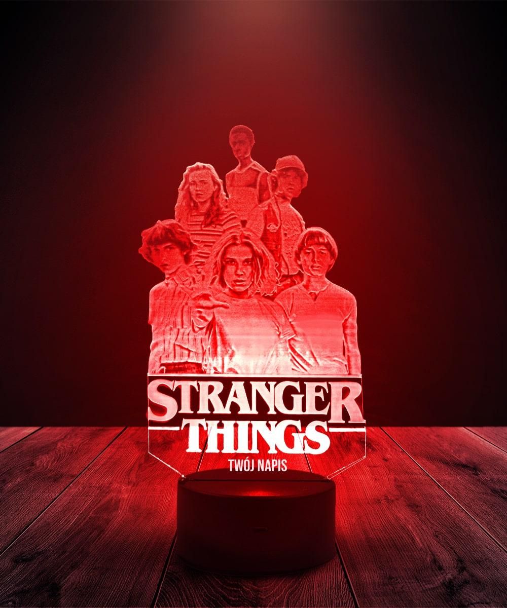 Lampka LED 3D Plexido Stranger Things Główne Postacie Czarna - Ceny i ...