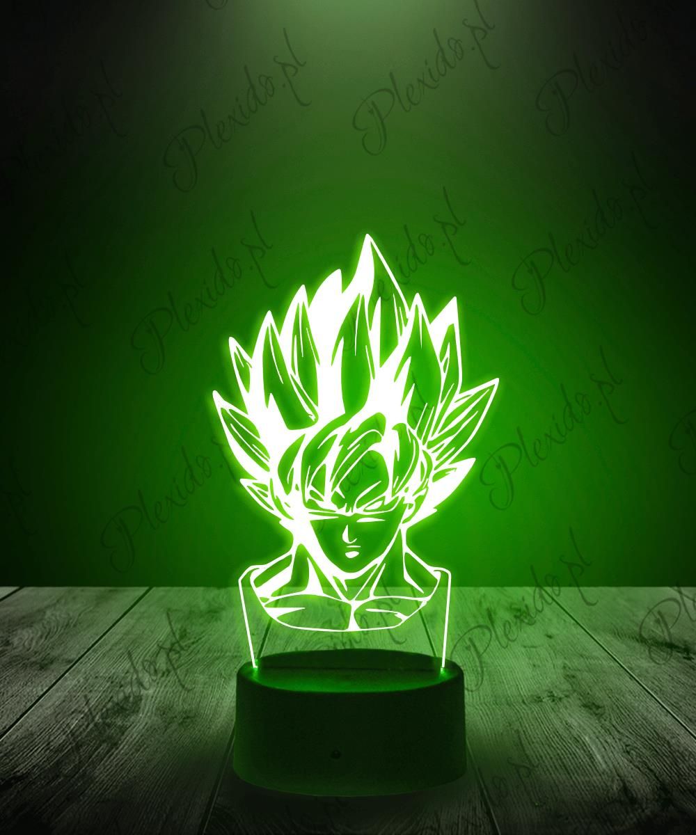 Lampka LED 3D Plexido Son Goku Dragon Ball Czarna - Ceny i opinie ...
