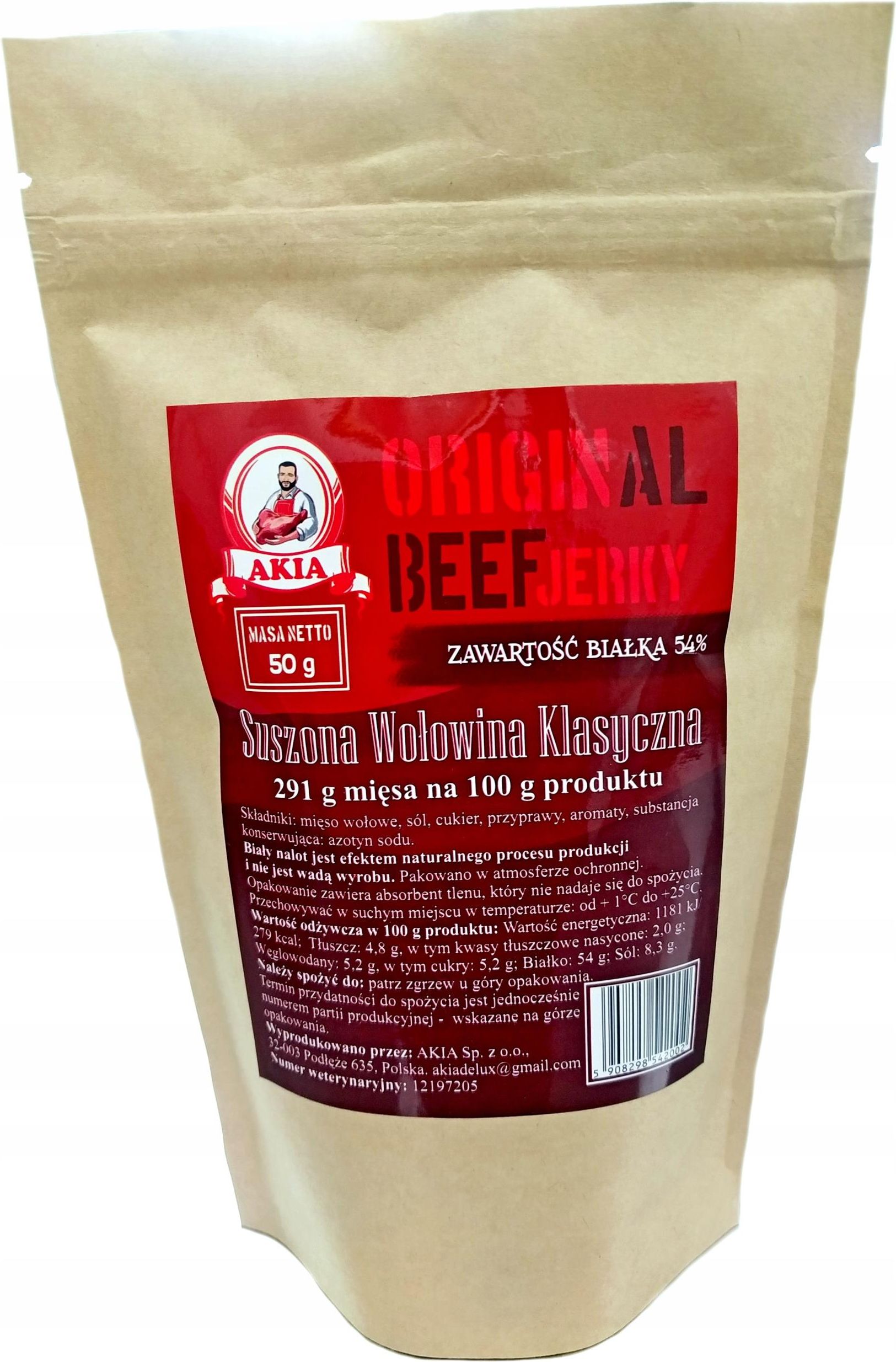 Akia Original Beef Jerky 50g - Ceny i opinie - Ceneo.pl
