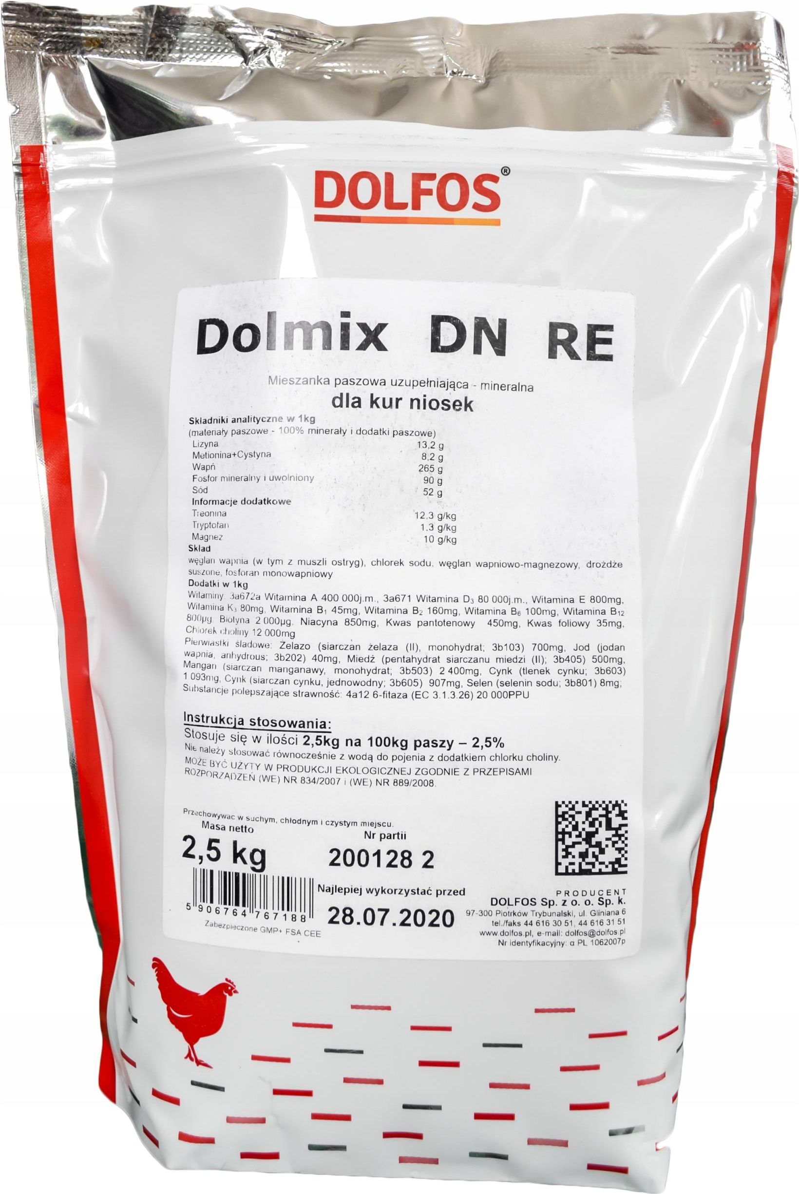 DOLFOS DOLMIX DN RE 2,5KG BEZ BARWNIKÓW DLA NIOSEK - ceny i opinie ...