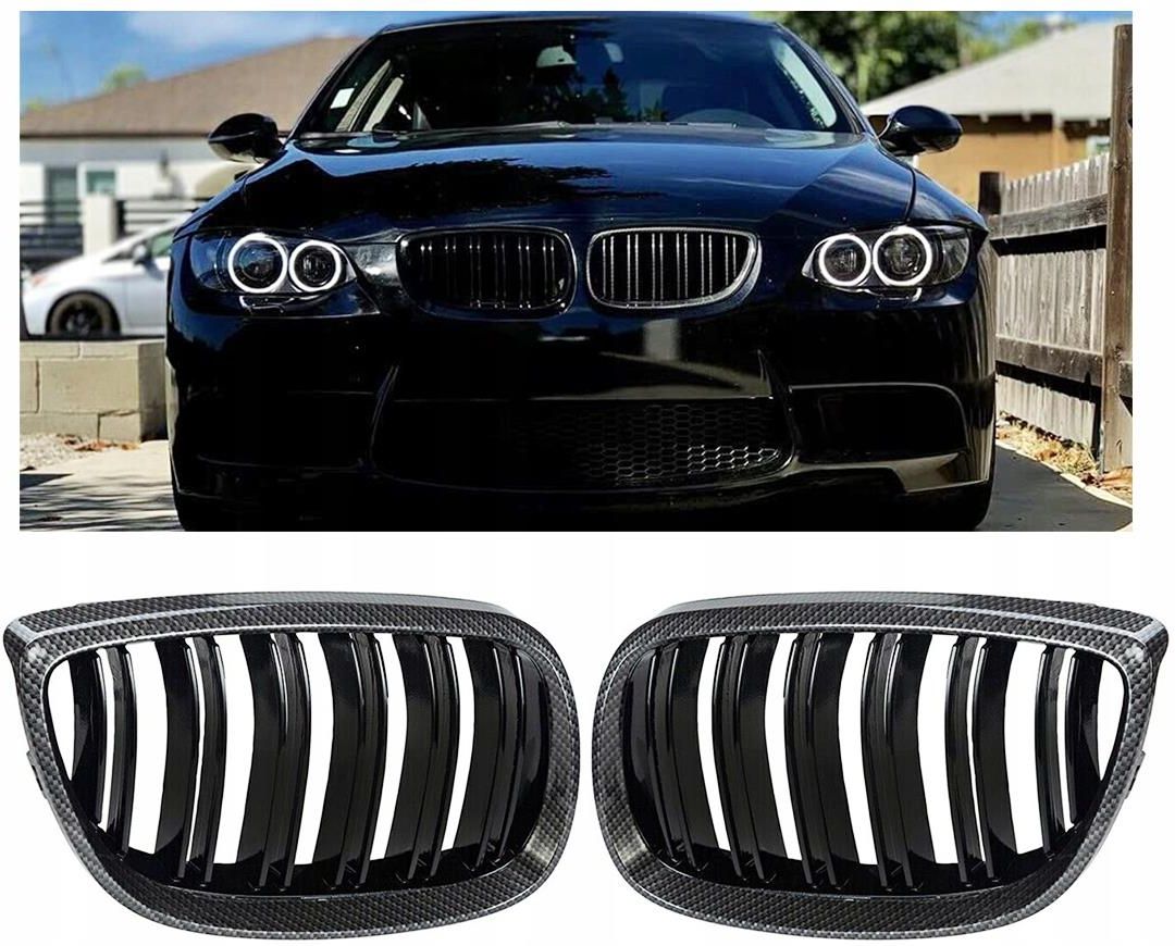 SHR GERMANY GRILL NERKI BMW E92 E93 06-10 PRELIFT CARBON DUAL 189CD ...
