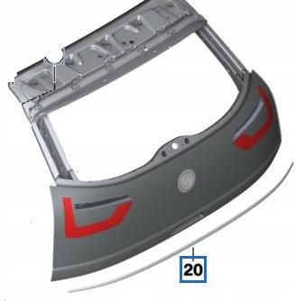 Klapa tylna BMW OE LISTWA OZDOBNA KLAPY BAGAŻNIKA BMW I3 LIFT OE ...