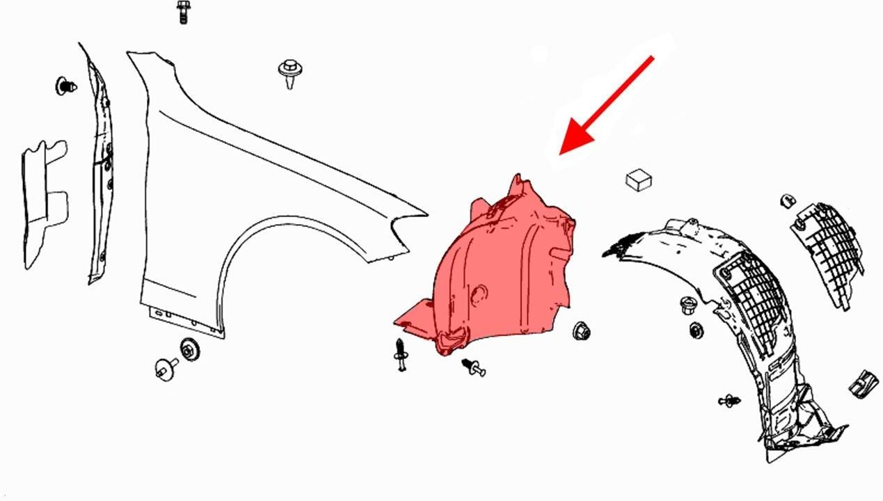 Nadkole INNY MERCEDES C-CLASS W205 NADKOLE PRZÓD P A2056912800 ...