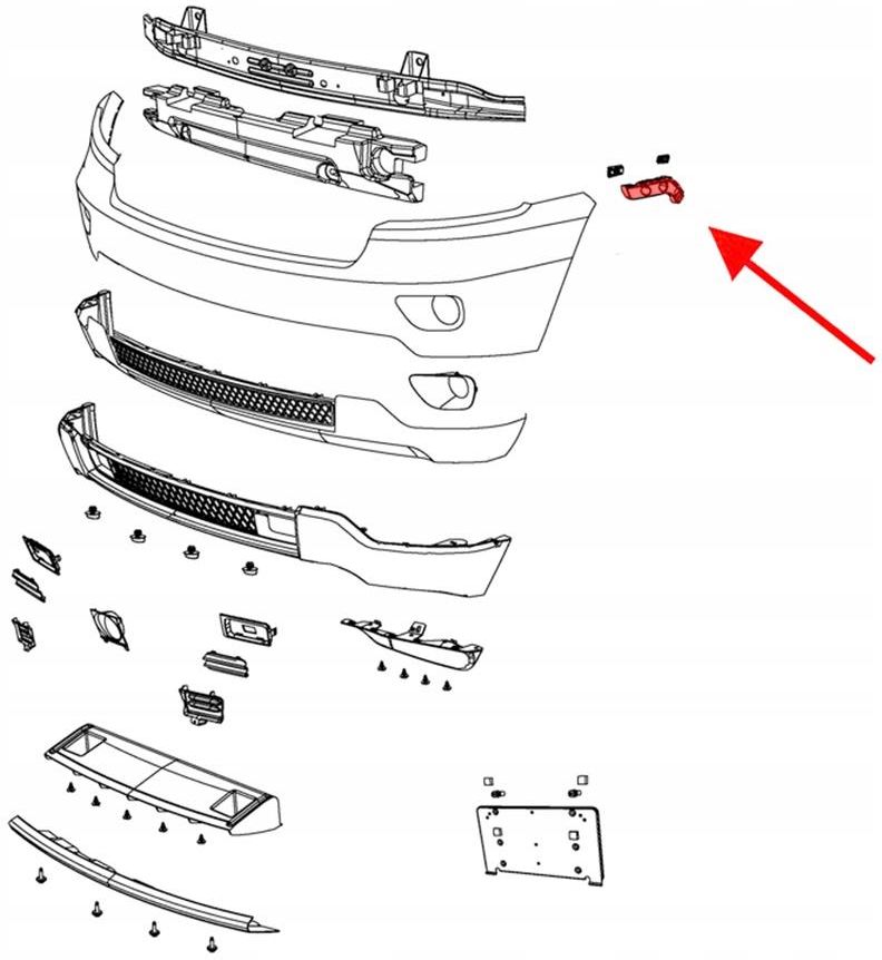 INNY ŚLIZG LEWY 55079229AD JEEP GRAND CHEROKEE WK2 55079229AD - Opinie ...