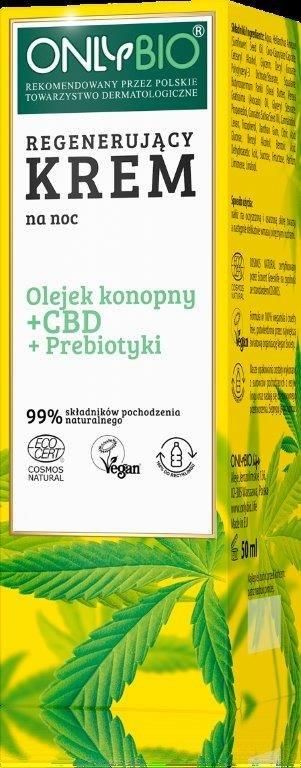 Krem do twarzy Only Bio Krem Do Twarzy Regenerujący Na Noc Olejek ...