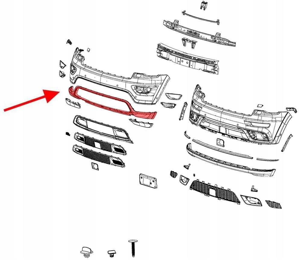 Zderzak do kupienia INNY JEEP GRAND CHEROKEE WK2 17-20 ZDERZAK PRZEDNI ...