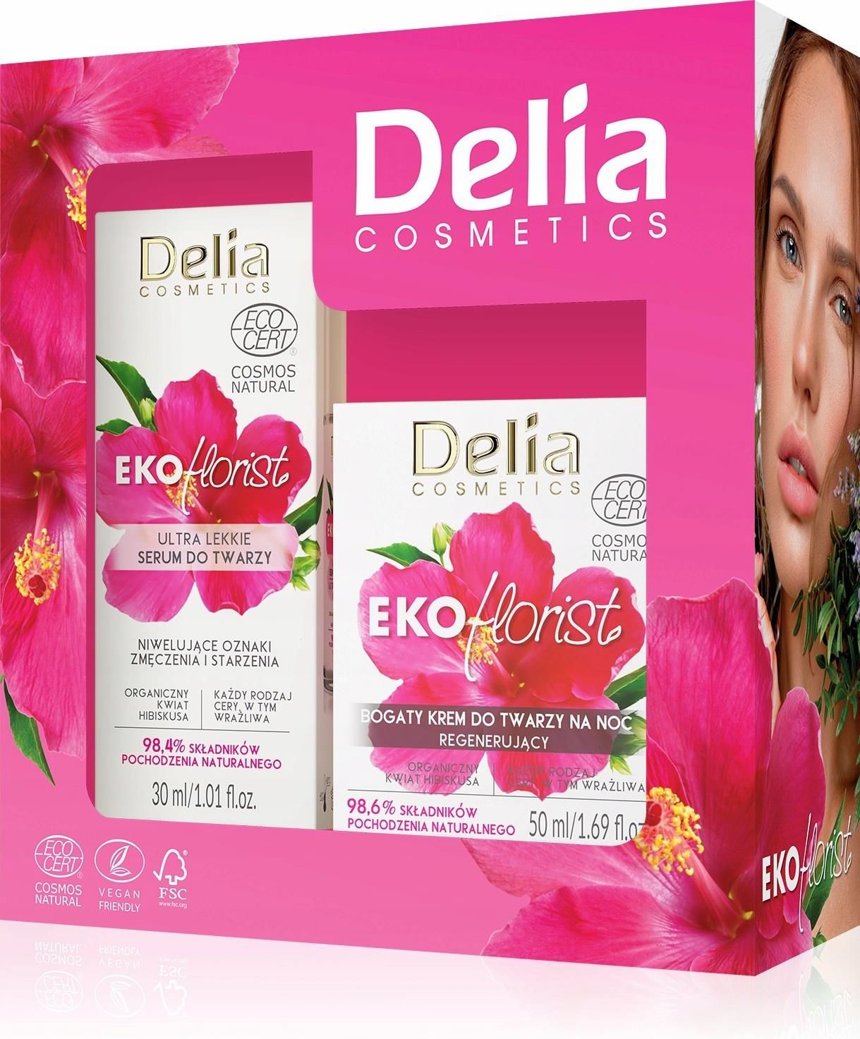 Delia Cosmetics Zestaw Ekoflorist Krem/Noc Serum Do Twarzy - opinie i ...