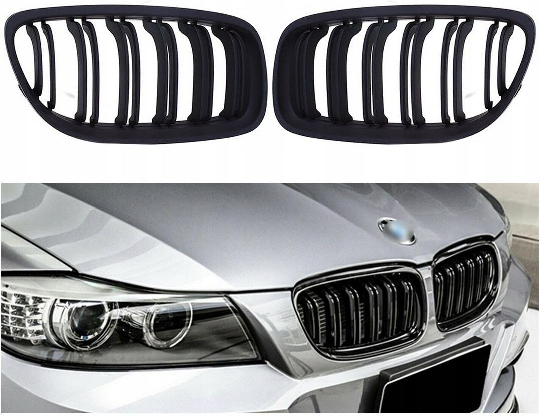 Shr Germany Grill Nerki Bmw E90 E91 4D 08-12 Czarny Matt Dual 165Mbd ...
