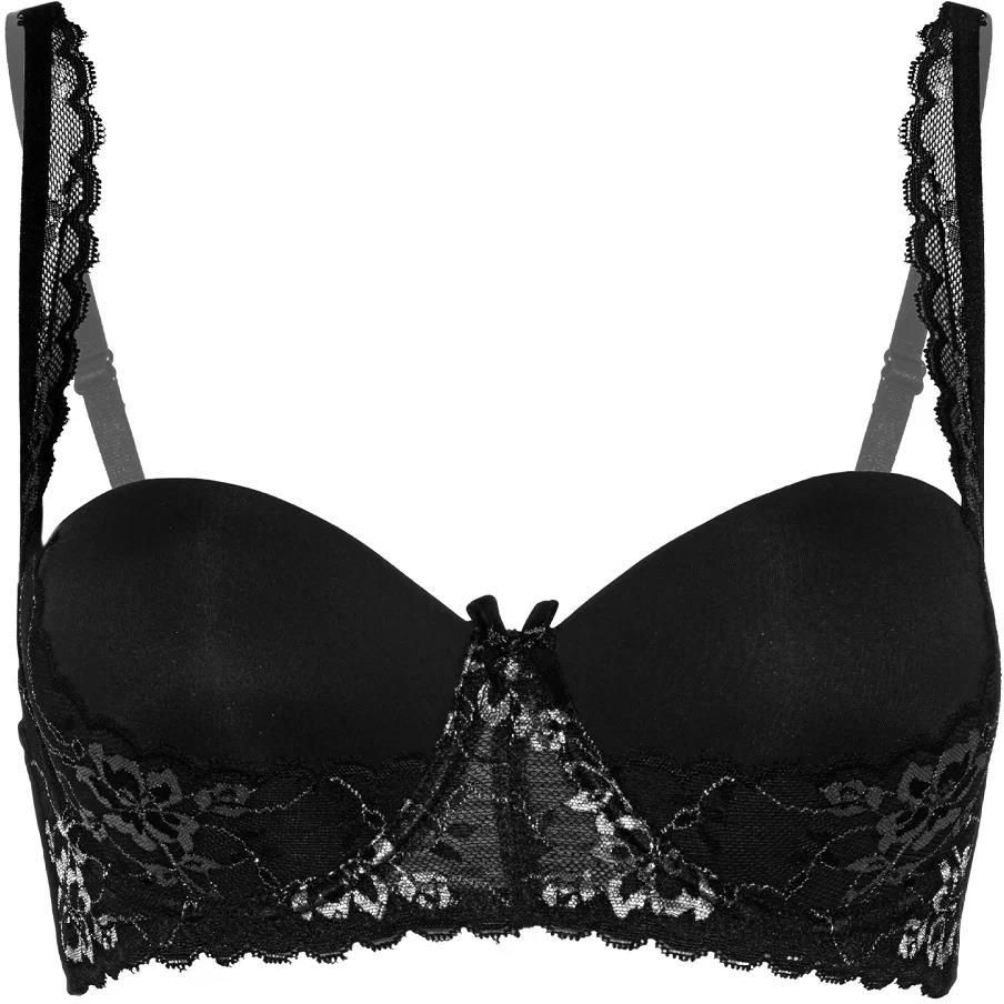 Biustonosz Balconette Push-up Lace Bra, Kolor: Czarny, Rozmiar: 85C ...