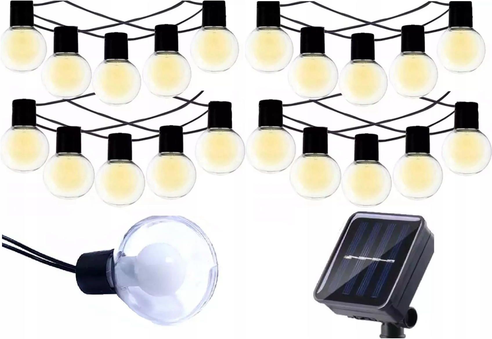 Girlanda Solarna Ogrodowa 20X Żarówek Kulek Led - Opinie i atrakcyjne ceny na Ceneo.pl