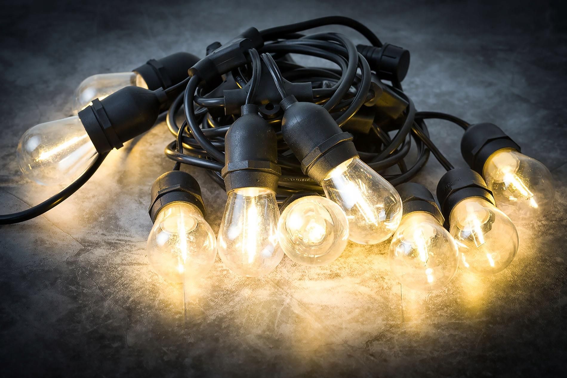 Garden Light Girlanda Świetlna Na Taras Balkon Sznur 10M E27 - Opinie i ...