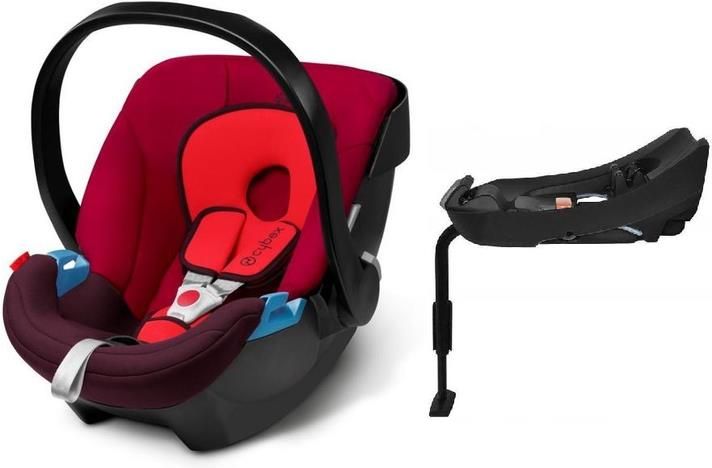 Fotelik Cybex Silver Aton 0-13kg Rumba Red + Baza 2 Do Fotelików - Ceny i opinie - Ceneo.pl