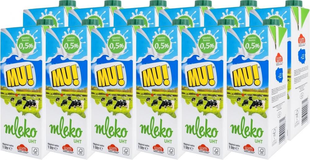 Wart Milk Zestaw 12X Mleko Uht Mu! 0.5% 1L - Ceny i opinie - Ceneo.pl