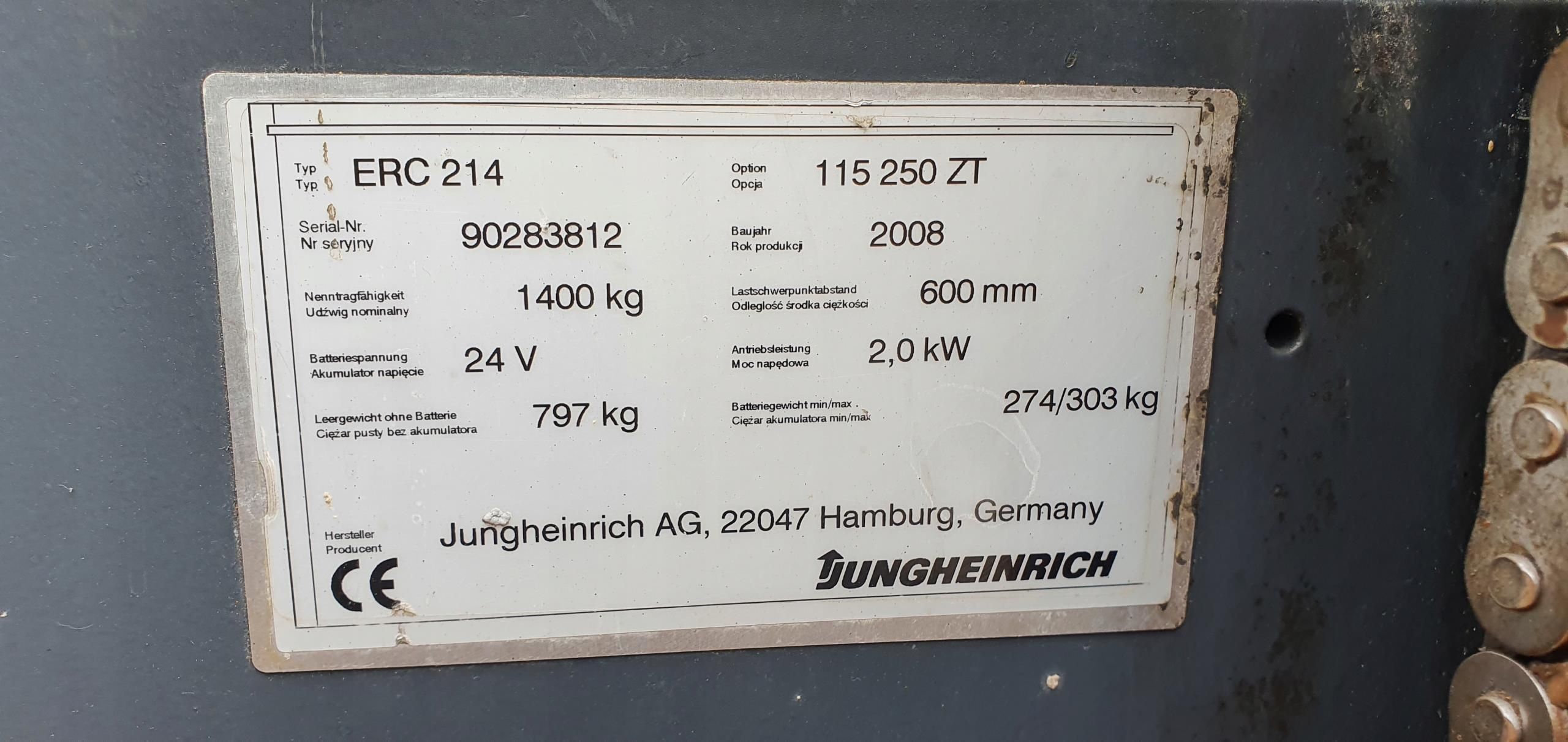 234 Wózek paletowy z podestem JUNGHEINRICH ERC 214 - Opinie i ceny na ...