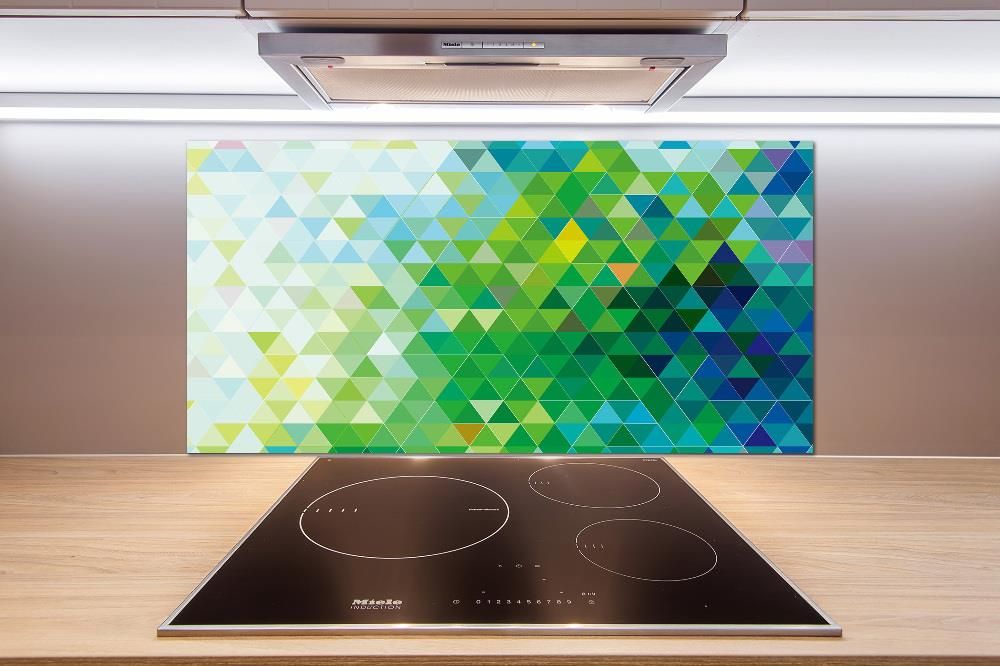 Wallmuralia.pl Panel Lacobel Abstrakcja Trójkąty 100x50 PKSH93369546 ...