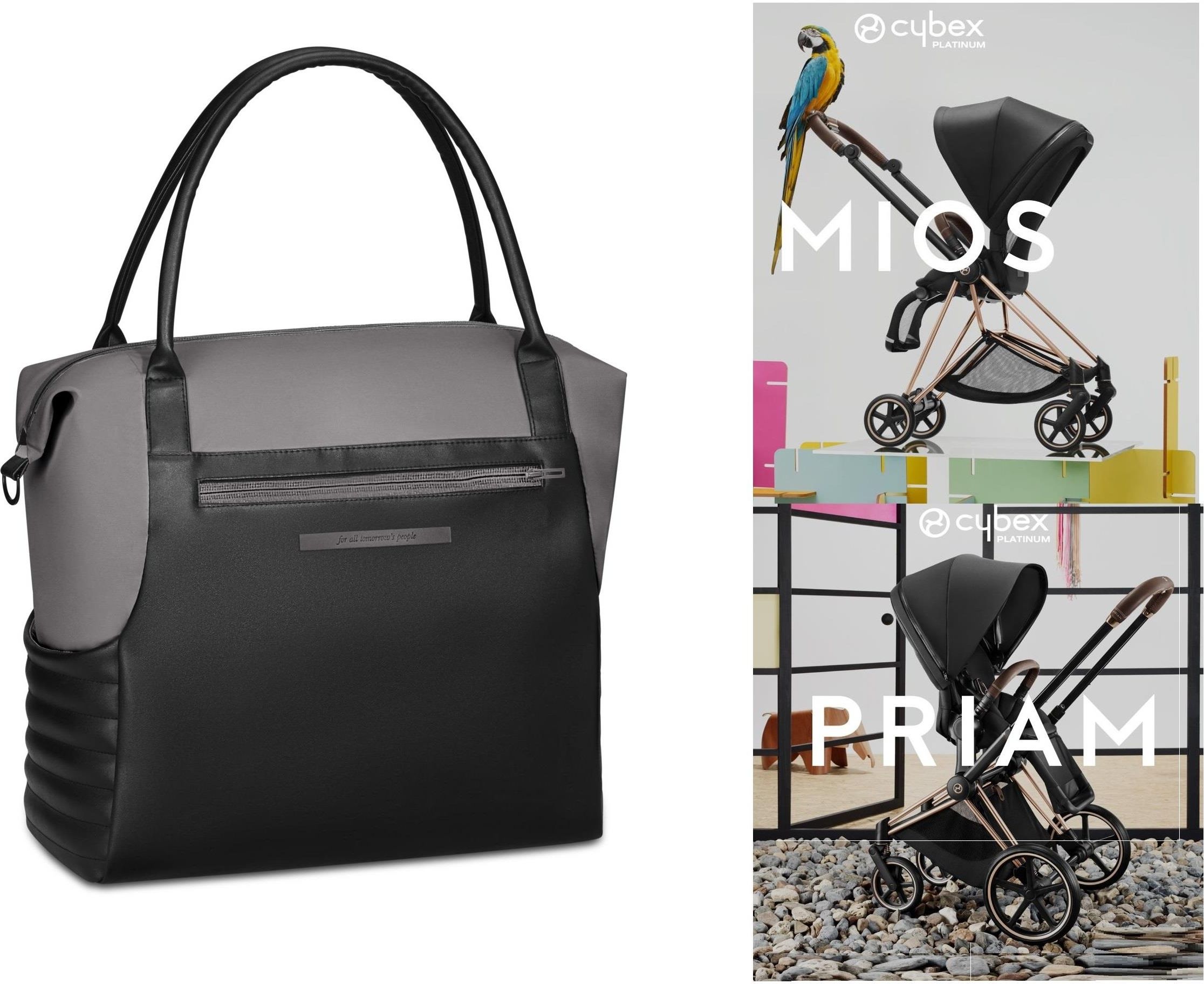 TORBA PIELĘGNACYJNA DO WÓZKÓW CYBEX PRIAM 2.0 LUX PLATINUM MANHATTAN ...