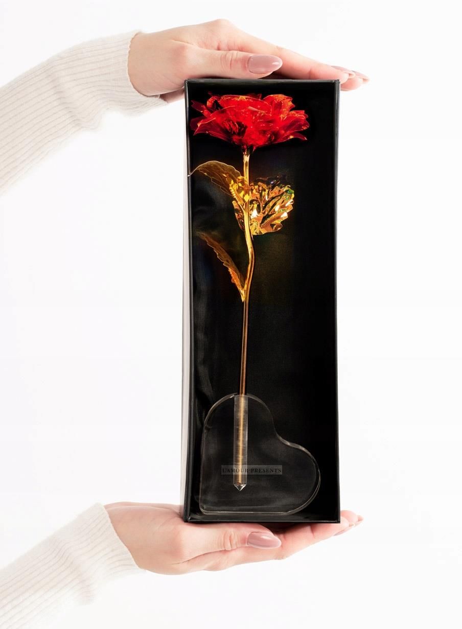 De L'Amour Presents Świecąca Róża Na Nagrobek Grawer Kochanej Babci ...