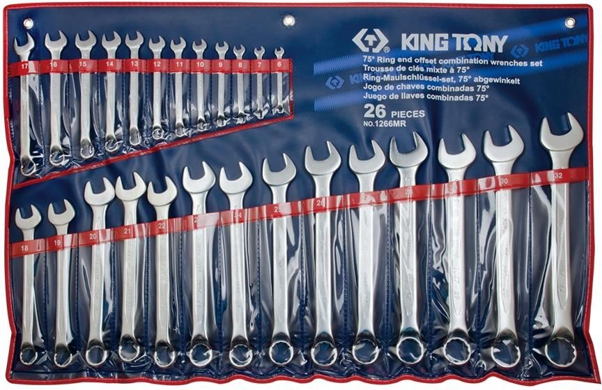 King Tony Zestaw Kluczy Płasko-Oczkowych 26Cz. 6 - 32Mm 1266Mr - Opinie i ceny na Ceneo.pl