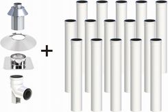 System kominkowy Tecnovis Komin Koncentryczny Do Kotłów Kondens 80/125 15M Tecpppak8012515 ...