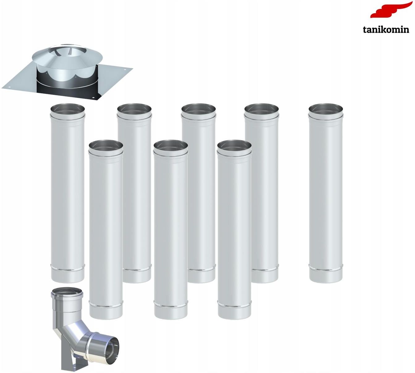 System kominkowy Tecnovis Komin Turbo Fi 60 Pakiet 8M Kjjpak608 - Opinie i ceny na Ceneo.pl