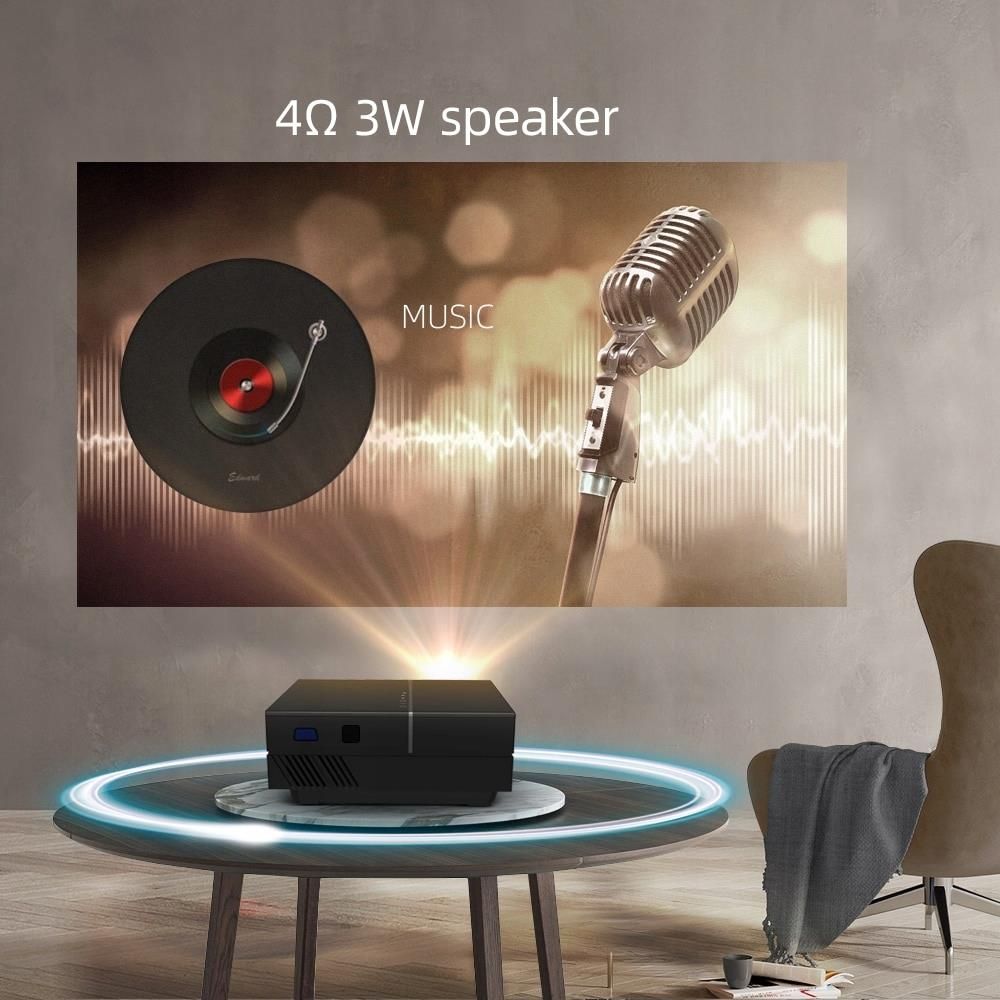 Projektor Projektor Mini Portable 1080P (G06187976495479) - Opinie i ...