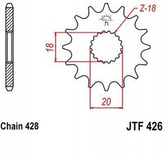 Jt Sprockets Zębatka Przód 16Z 428 Suzuki Dr Gn Gs Rm 125 7260127 - opinie i ceny na Ceneo.pl