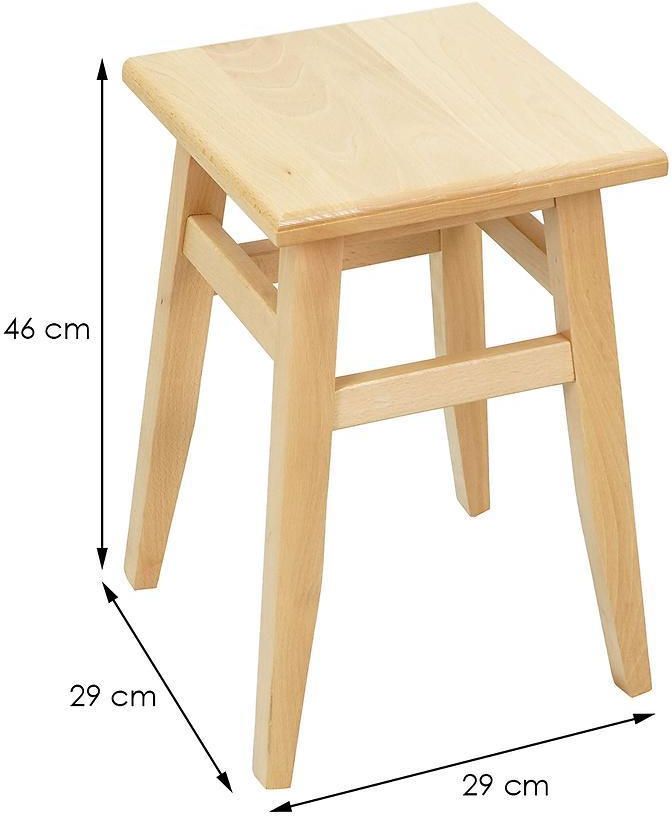 MERKURY MARKET TABORET KWADRATOWY 690 NATURALNY BUK NATURALNY - Opinie ...