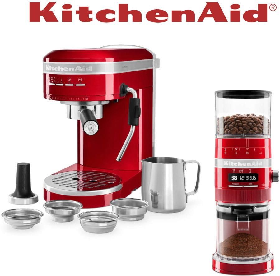 Zestaw AGD Kitchenaid Zestaw Czerwony Ekspres Ciśnieniowy Artisan ...