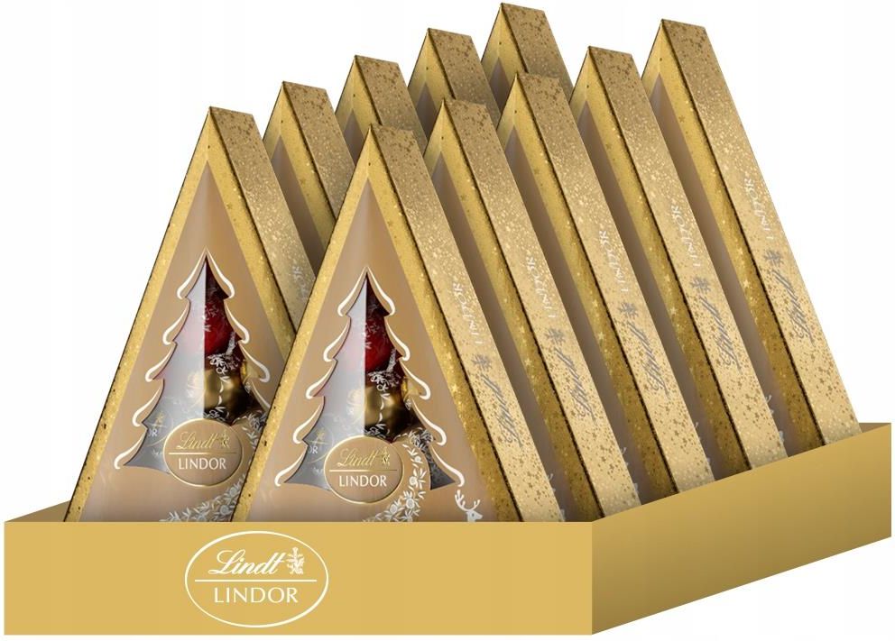Lindt Zestaw Świąteczeny Praliny Lindor Choinka 10x125G - Ceny i opinie ...