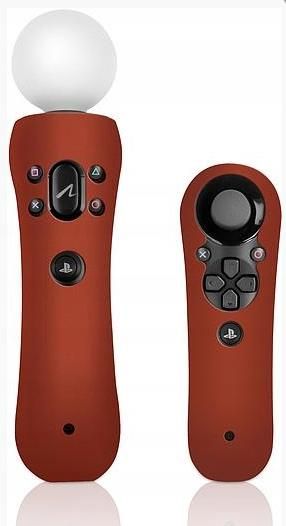 Speedlink etui Guard Silicone Skin na kontrolery PS3 Move czerwone SL ...