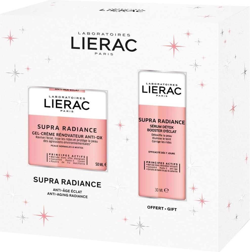 Zestaw dla kobiety Lierac Supra Radiance Zestaw: Krem-Żel Do Twarzy ...