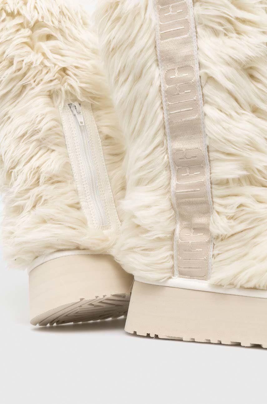 UGG śniegowce W Fluff Momma Sugar Boot kolor beżowy - Ceny i opinie - Ceneo.pl