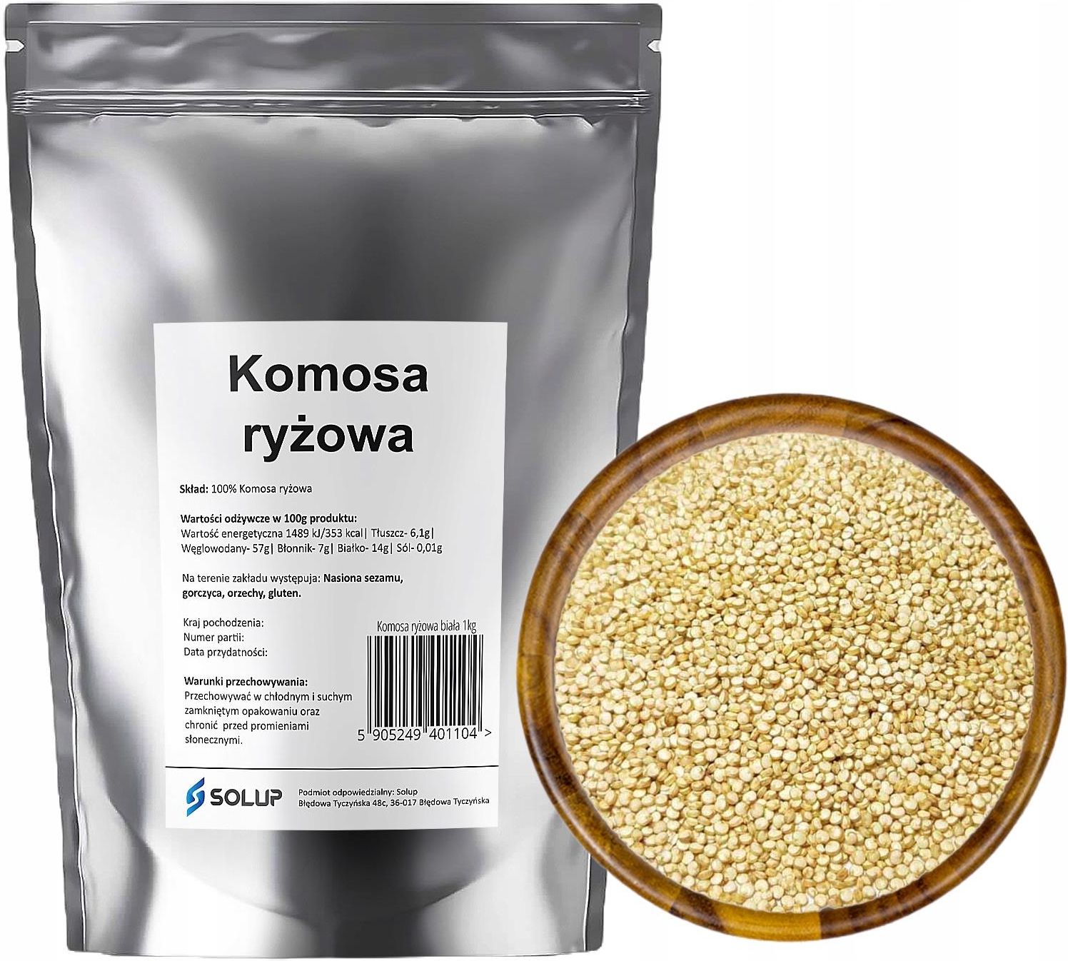 Solup Quinoa Komosa Ryżowa Sypka 1kg - Ceny i opinie - Ceneo.pl