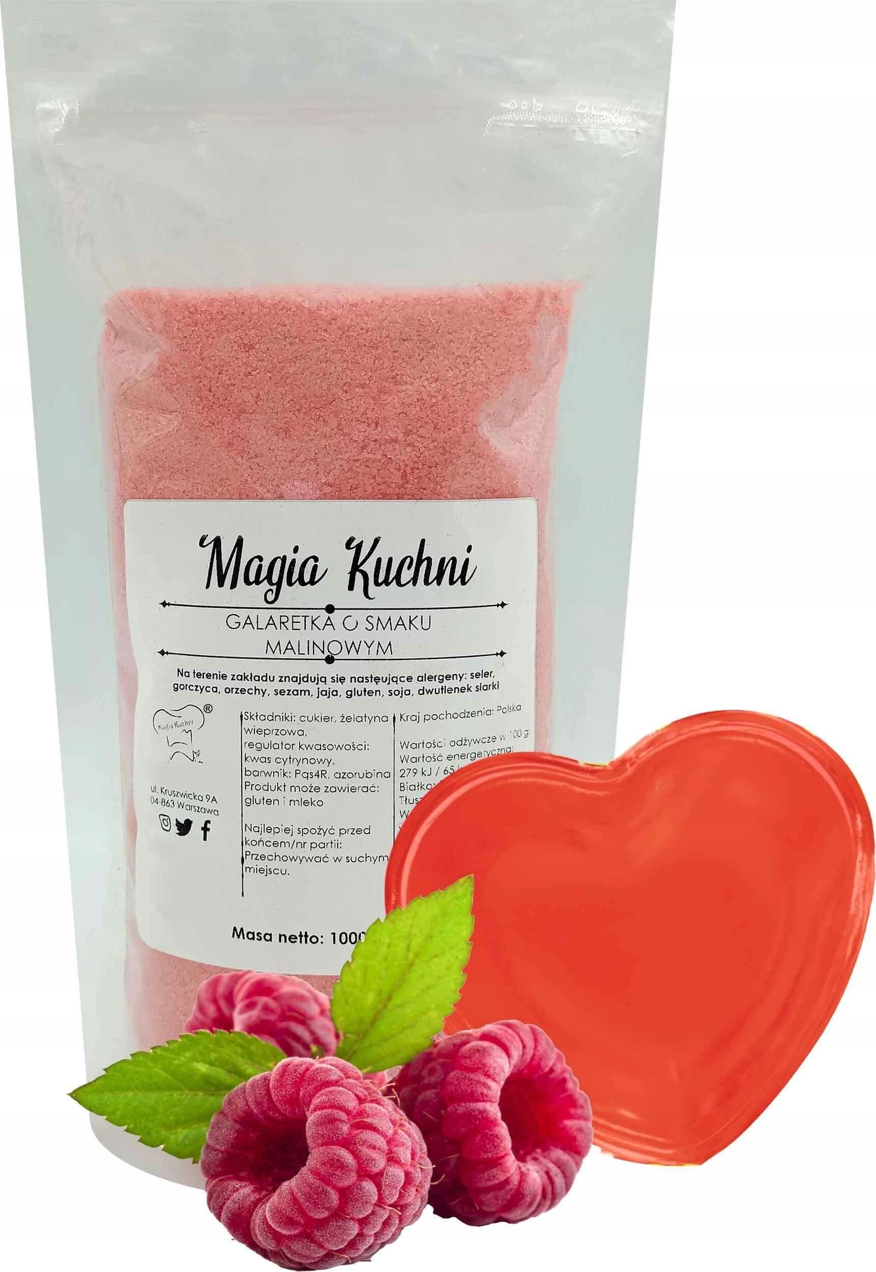 Magia Kuchni Galaretka Malinowa 1kg - Ceny i opinie - Ceneo.pl