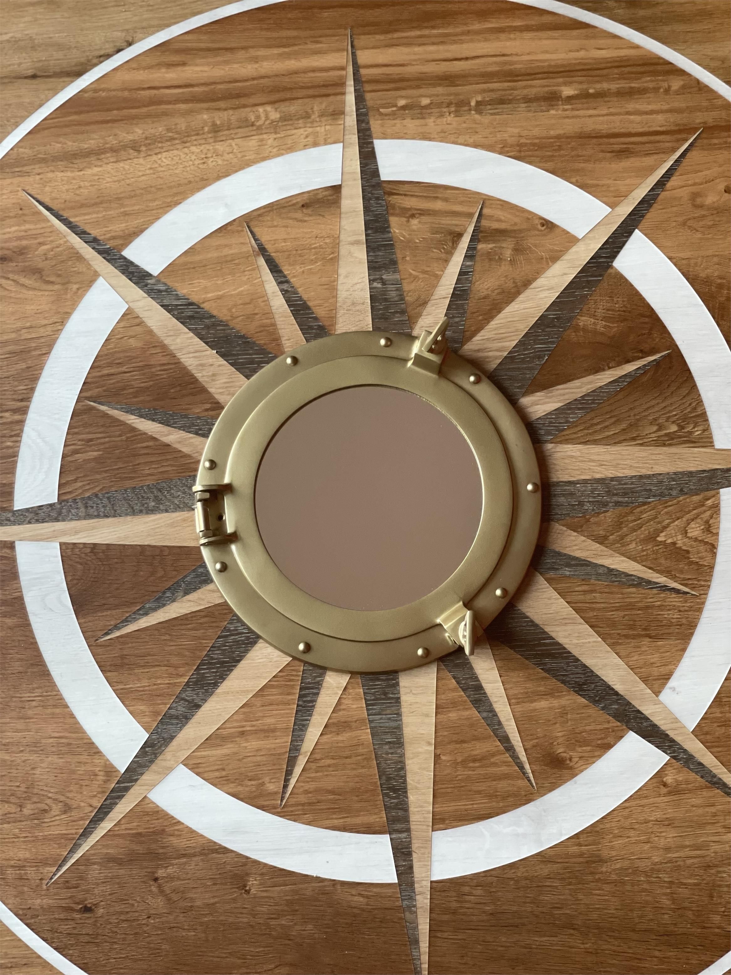 Nauticdecor Bulaj Iluminator Lustro Mosiądz Matowy 29cm - Opinie i ...