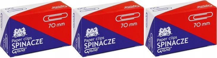 Spinacz Biurowy 70mm Metal Okrągłe 3X50 Szt - Ceny i opinie - Ceneo.pl