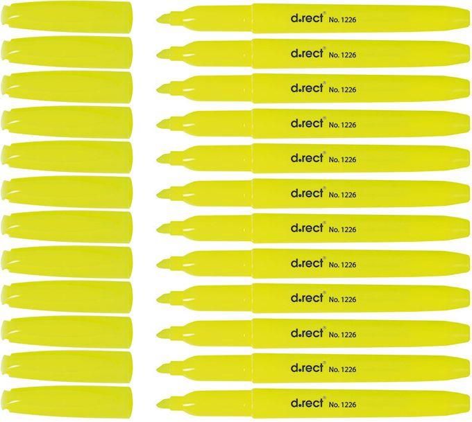 Zakreślacz Biurowy D.Rect 1226 Żółty X 12szt. - Ceny i opinie - Ceneo.pl